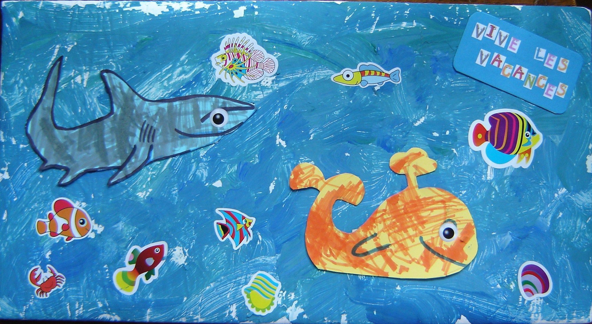 fond marin "vive les vacances" (fin)